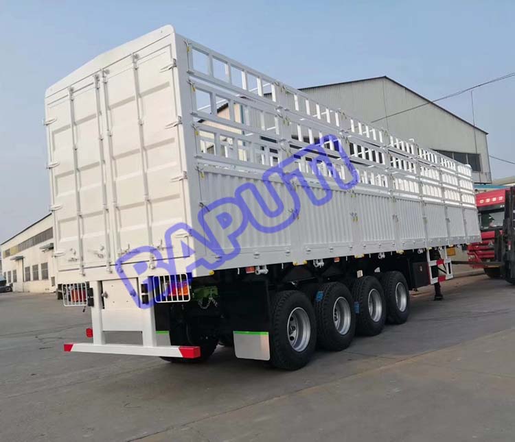 4 Axle 60ton Stake Semi Trailer For Sale