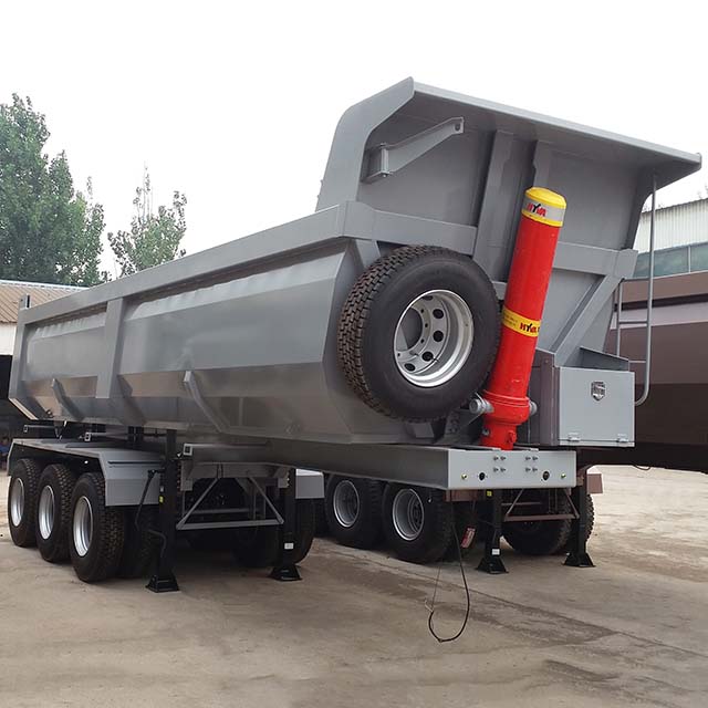 30CBM 40 Tons Payload 3 Axles Tipper Trailer For Sale